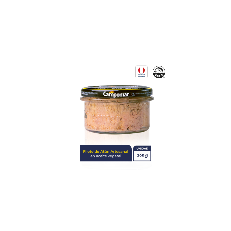 Campomar artisanal tuna fillet 160 gr. | Locotemarket